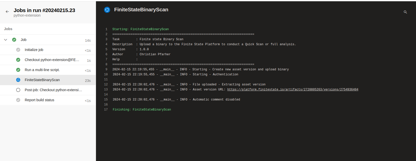 Finite State Binary Scan - Visual Studio Marketplace